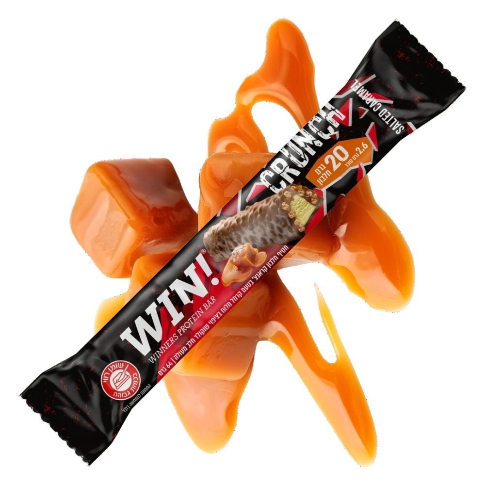 חטיף חלבון WIN! 64 גרם קראנץ' | חטיפי חלבון | Win! Crunch Protein Bar ...